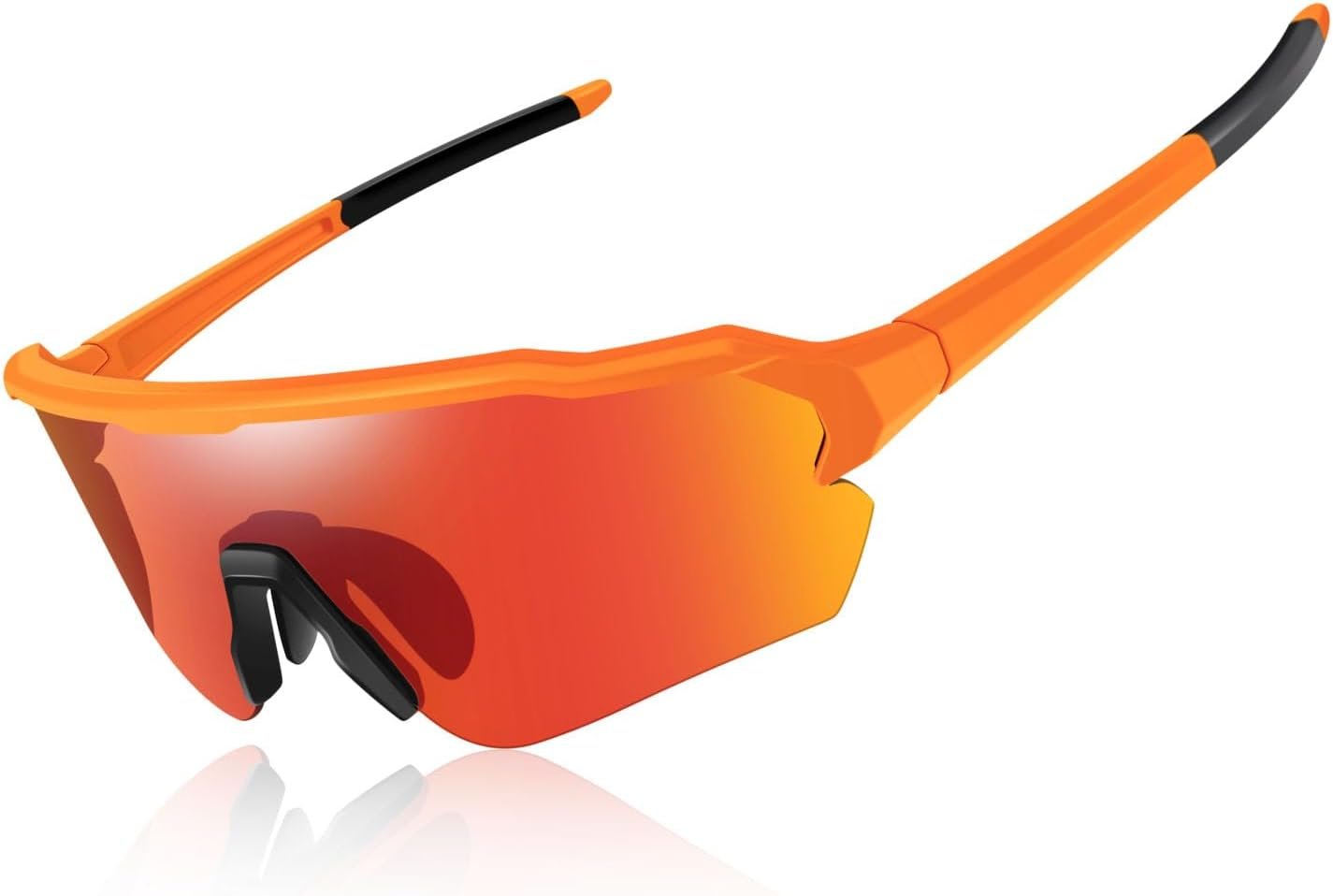 Polarized Cycling Glasses, UV400 TR90 Sports Sunglasses for Men Women ...