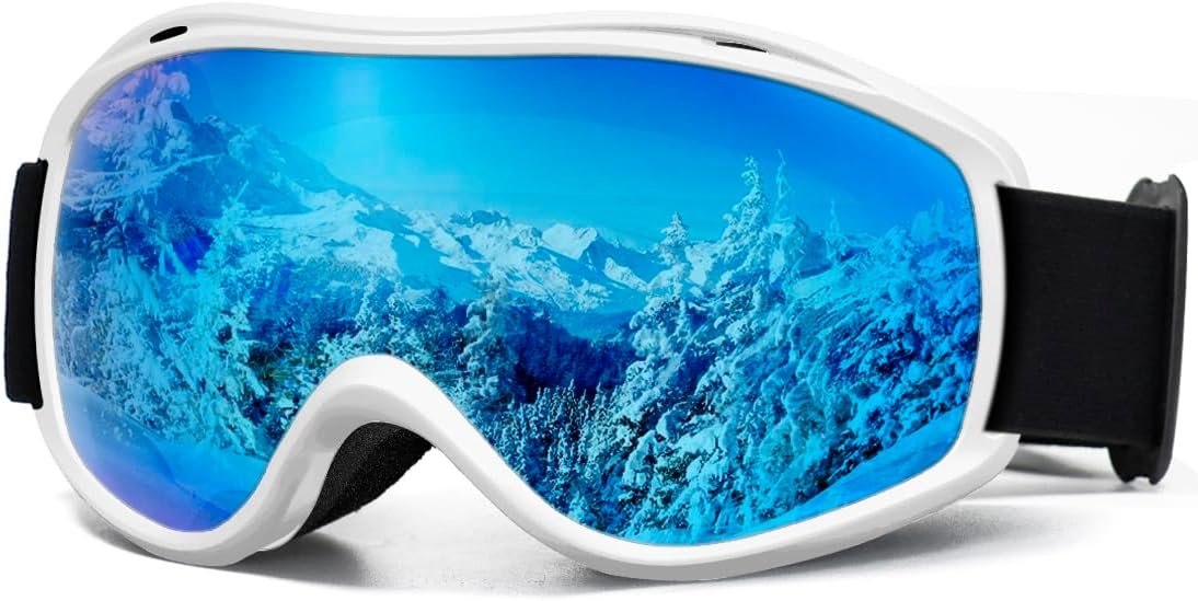 OTG Ski Goggles Men Women, Over Glasses Anti Fog Snowboard Goggles, UV ...