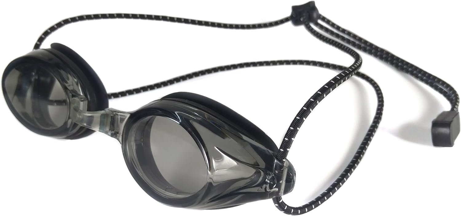 Anti Fog Racing Swimming Goggles with Quick Adjust Bungee Strap ...
